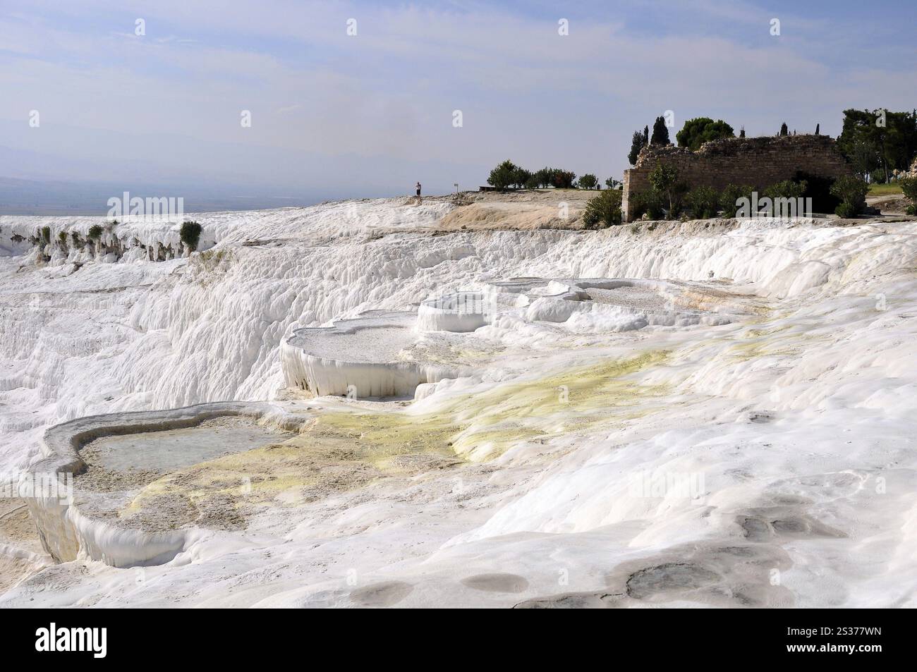Sinter terraces in Pamukkale Stock Photo - Alamy