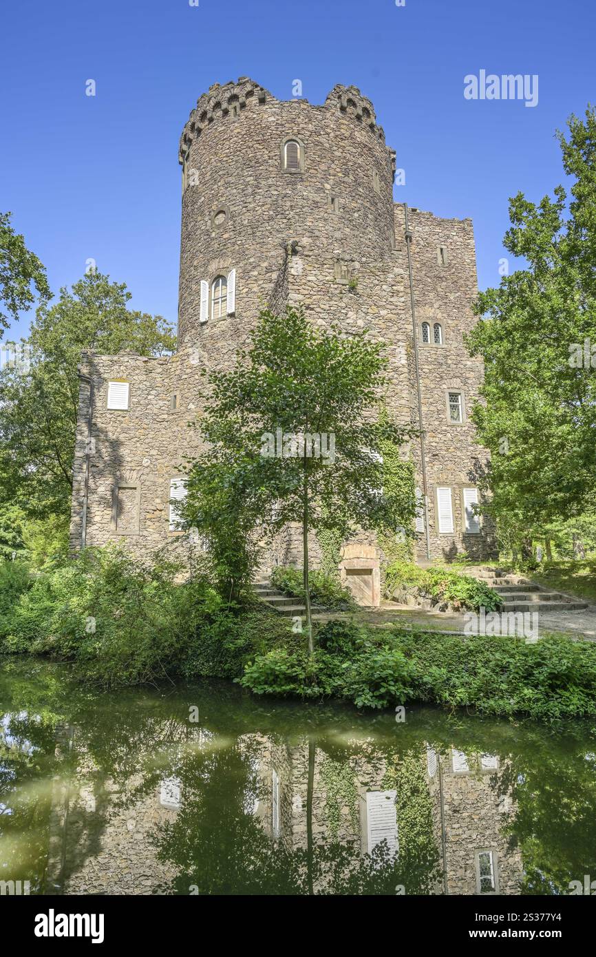 Artificial castle ruins, Hanau Wilhelmsbad State Park, Hanau, Hesse ...