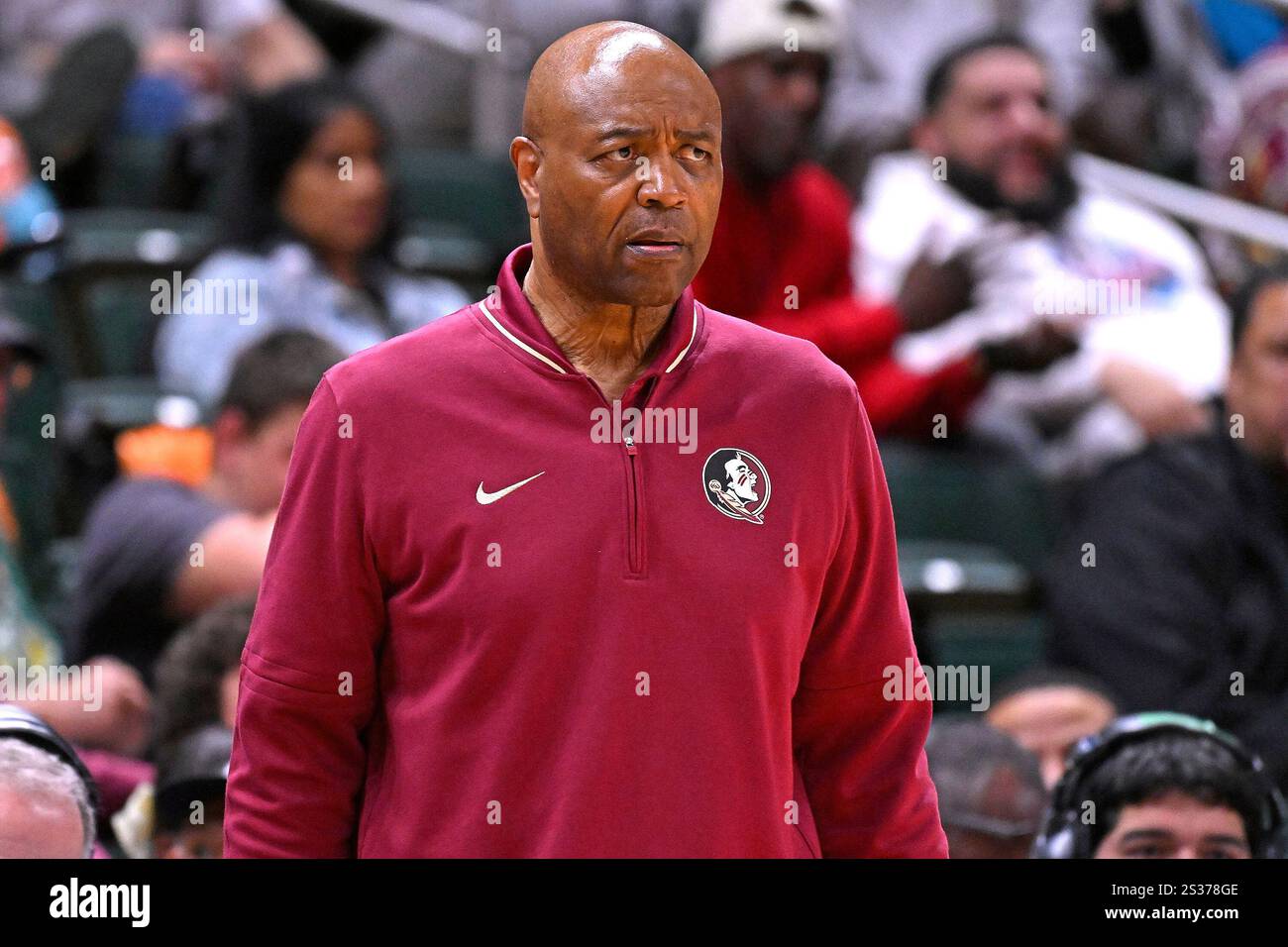 CORAL GABLES, FL - JANUARY 08: Florida State Head Coach Leonard ...