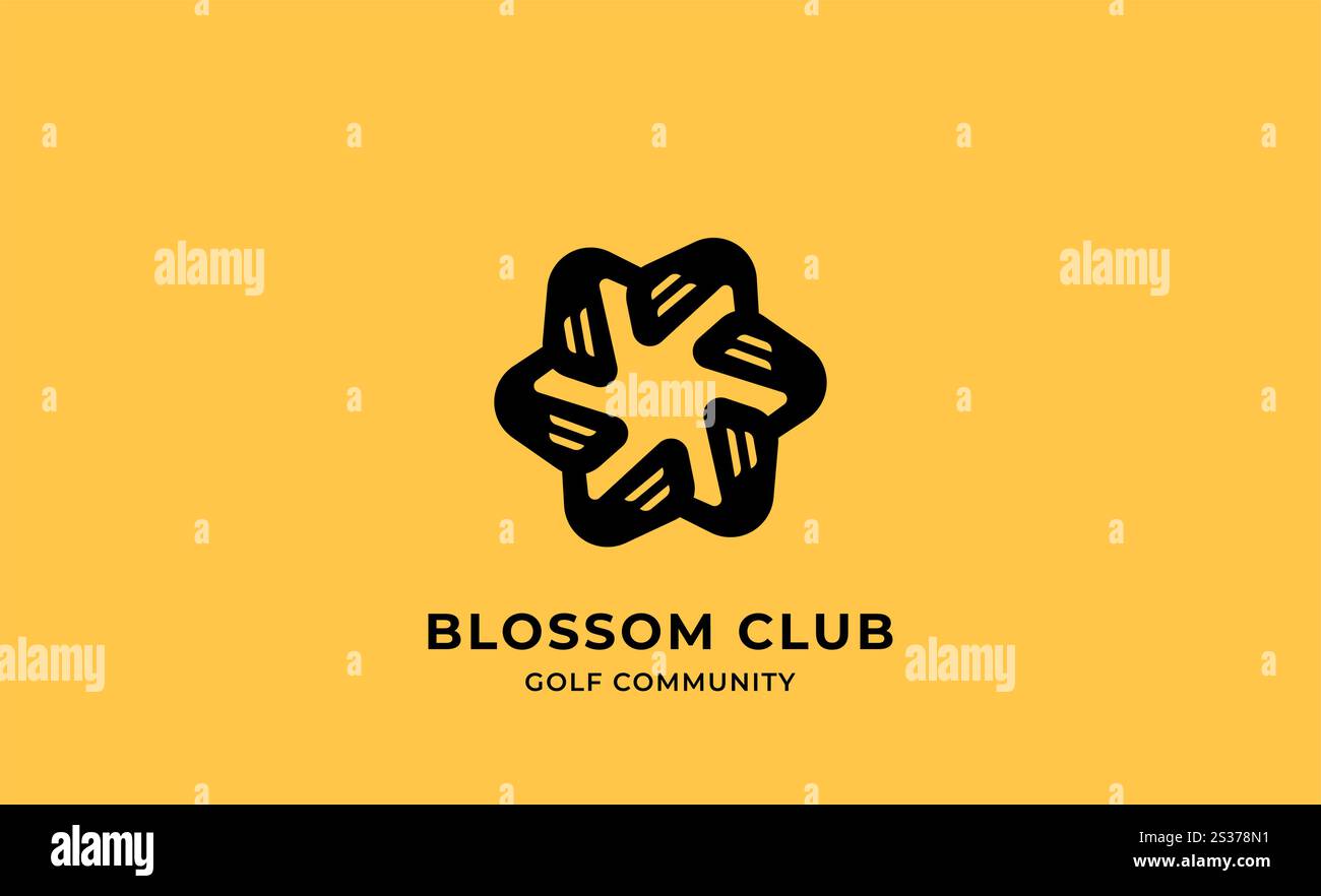 Logo mandala pattern with golf stick. Sport, competition and club ...