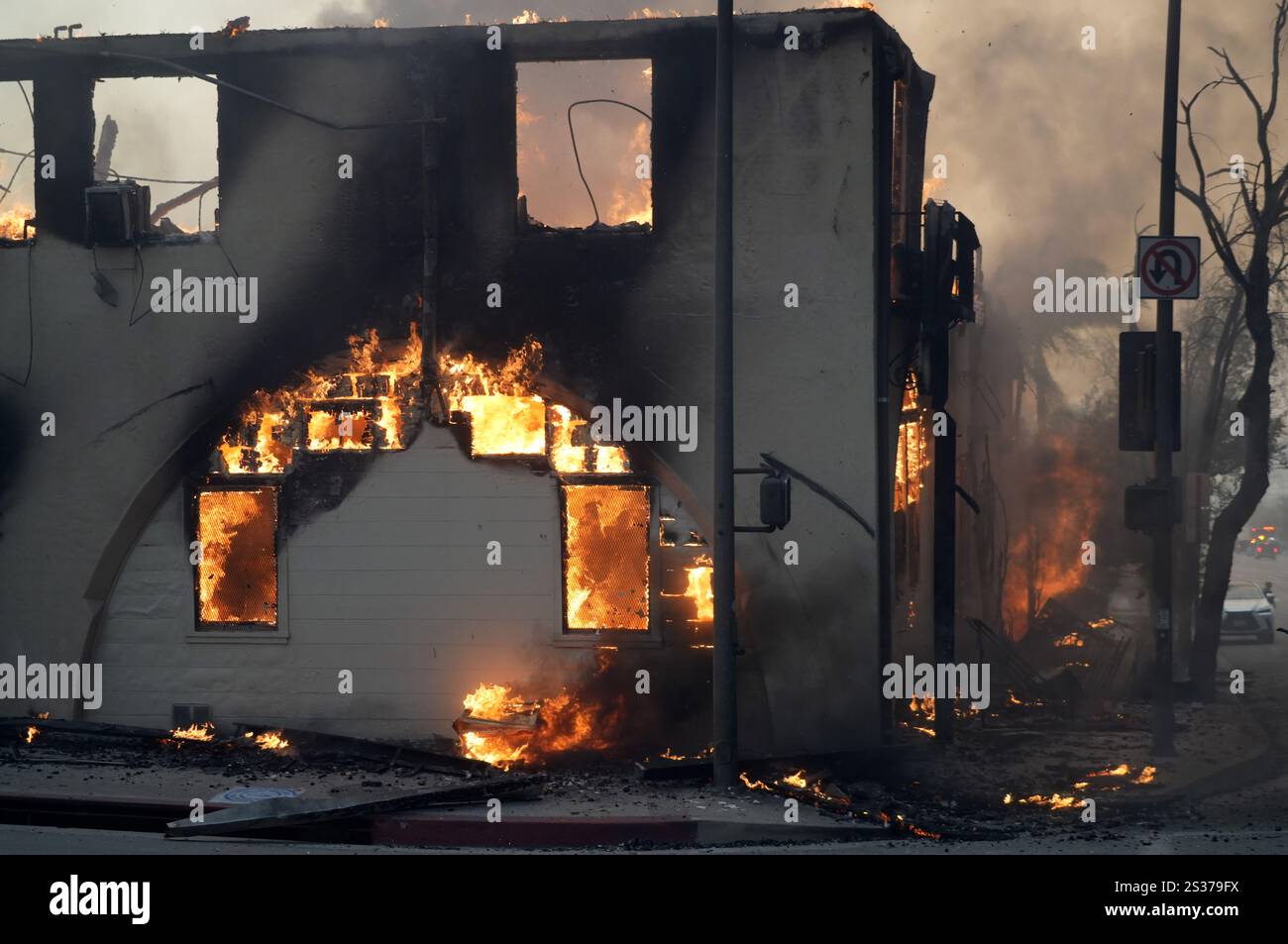 The The Theosophical Society books and library burns during the Eaton ...