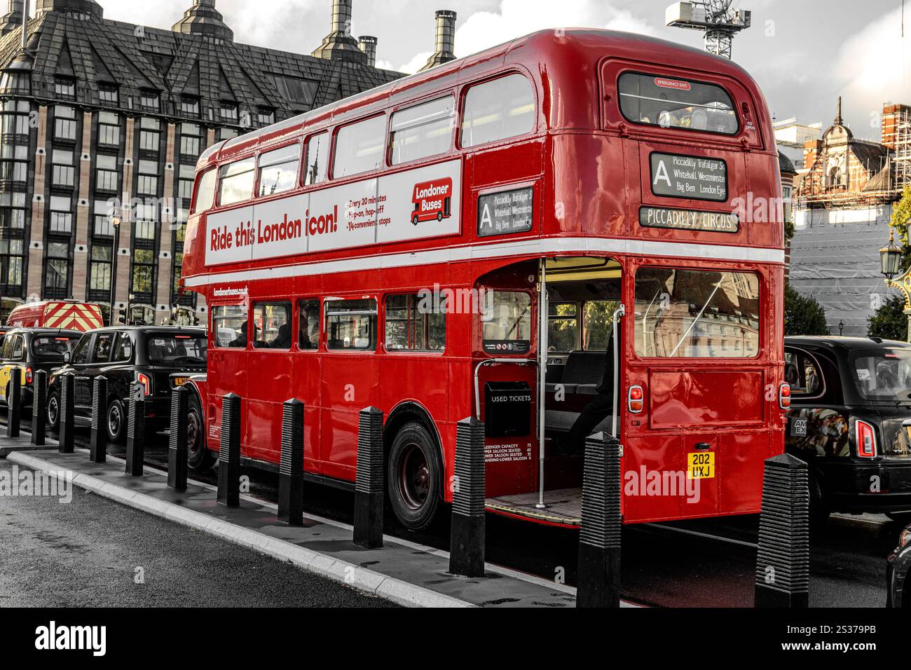 Red double-decker bus. An iconic London landmark Stock Photo - Alamy