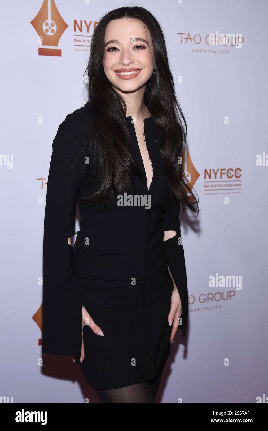 New York, USA. 08th Jan, 2025. Mikey Madison attends the 2025 New York ...