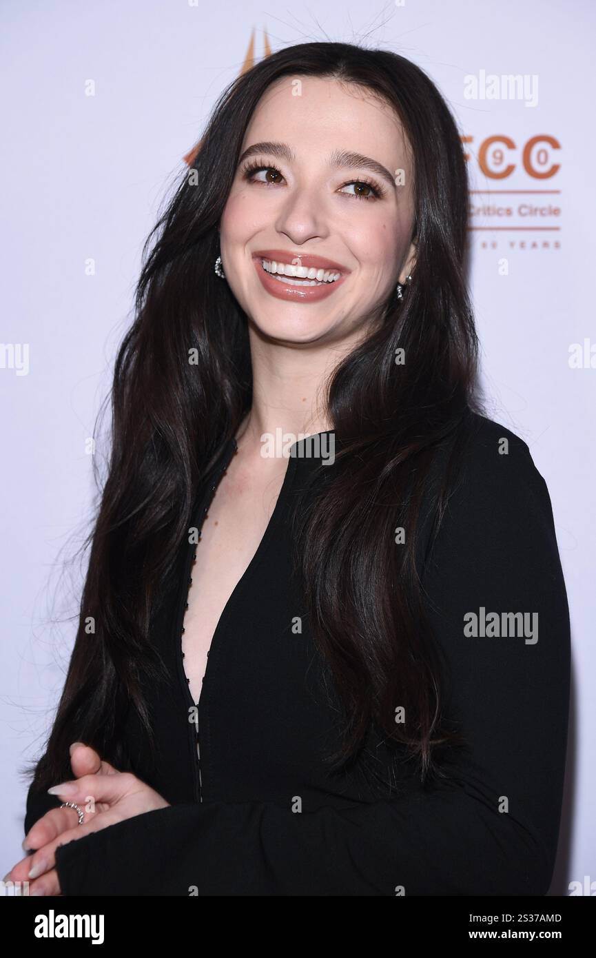 New York, USA. 08th Jan, 2025. Mikey Madison attends the 2025 New York ...