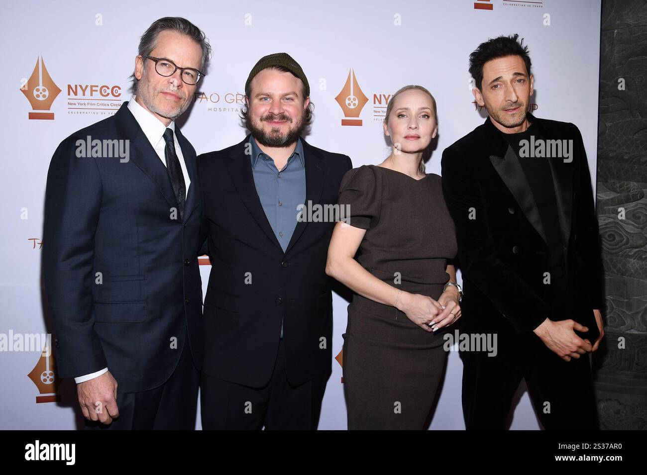 (L-R) Guy Pearce, Brady Corbet, Mona Fastvold and Adrien Brody attend ...
