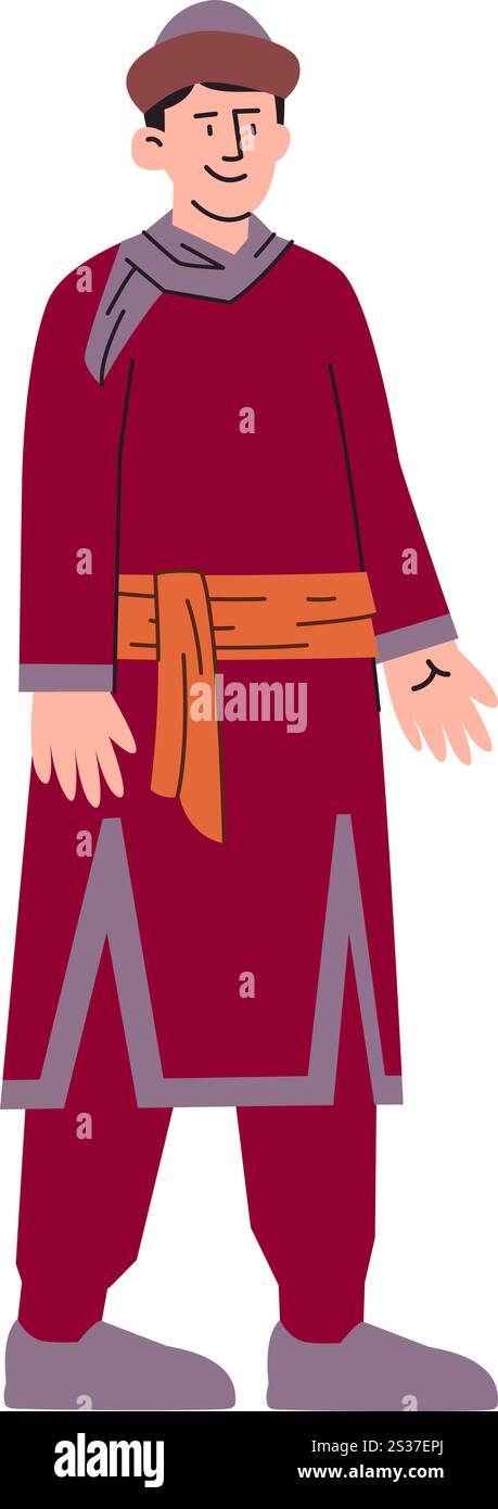 Kazakh national headdress Stock Vector Images - Alamy