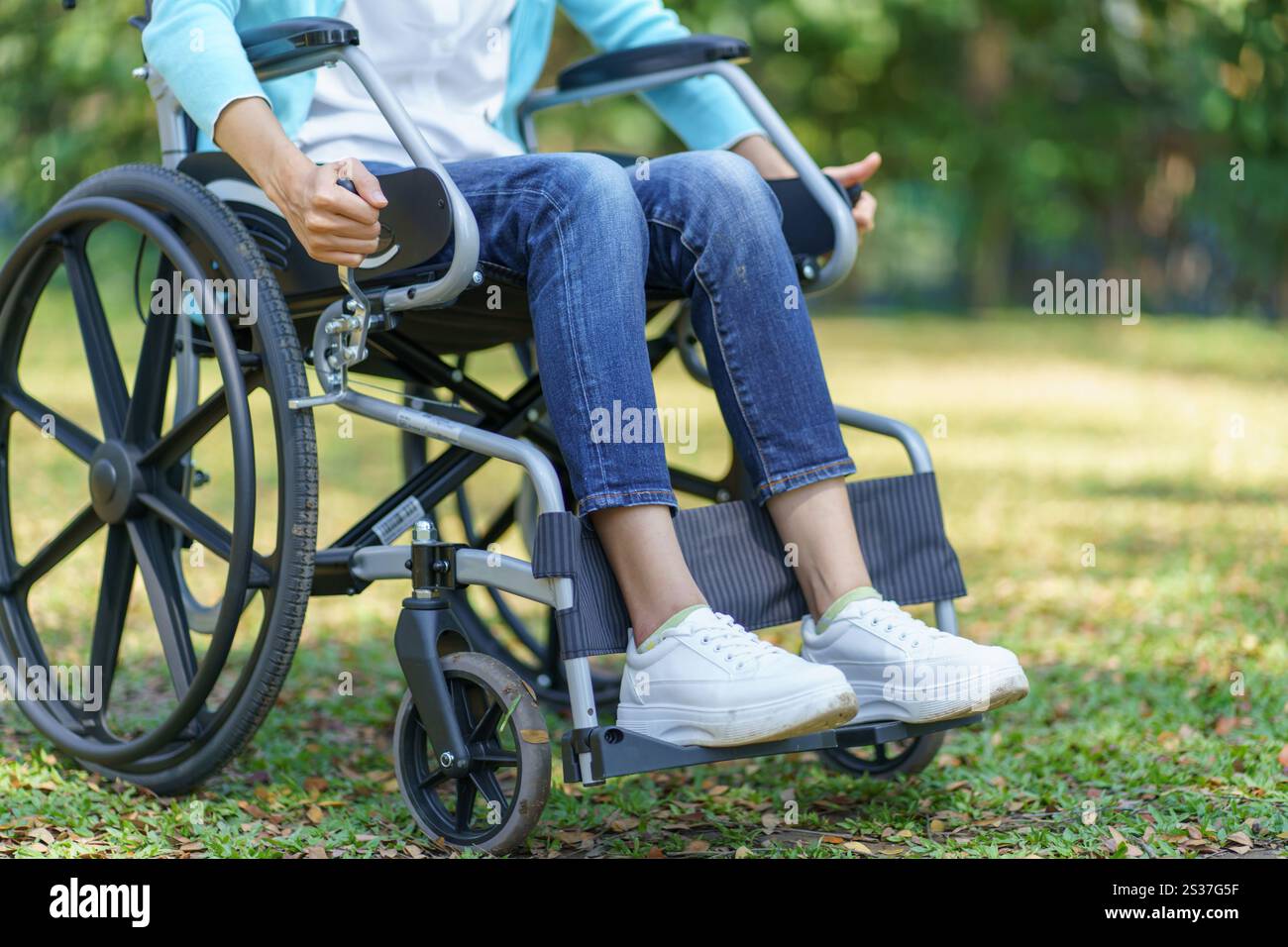 Depressed sad asian woman in wheelchair lonely disabled adult Stock ...