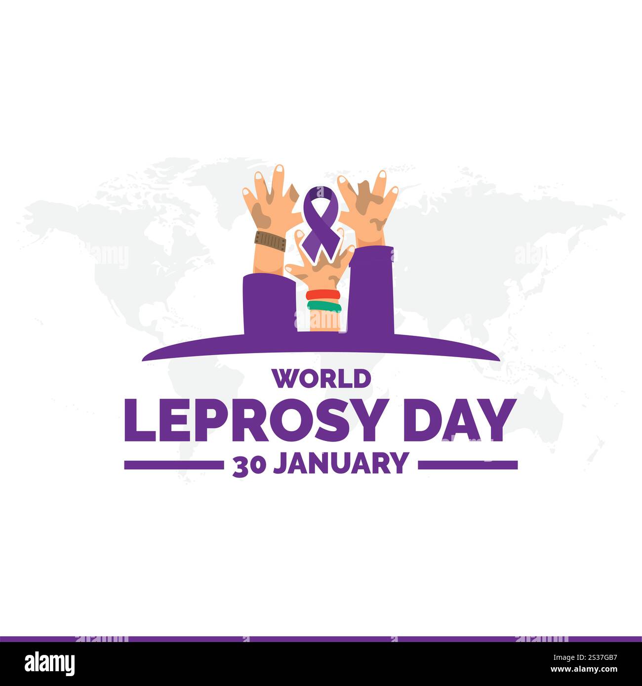 World Leprosy Day. background, banner, card, poster, template. Vector ...