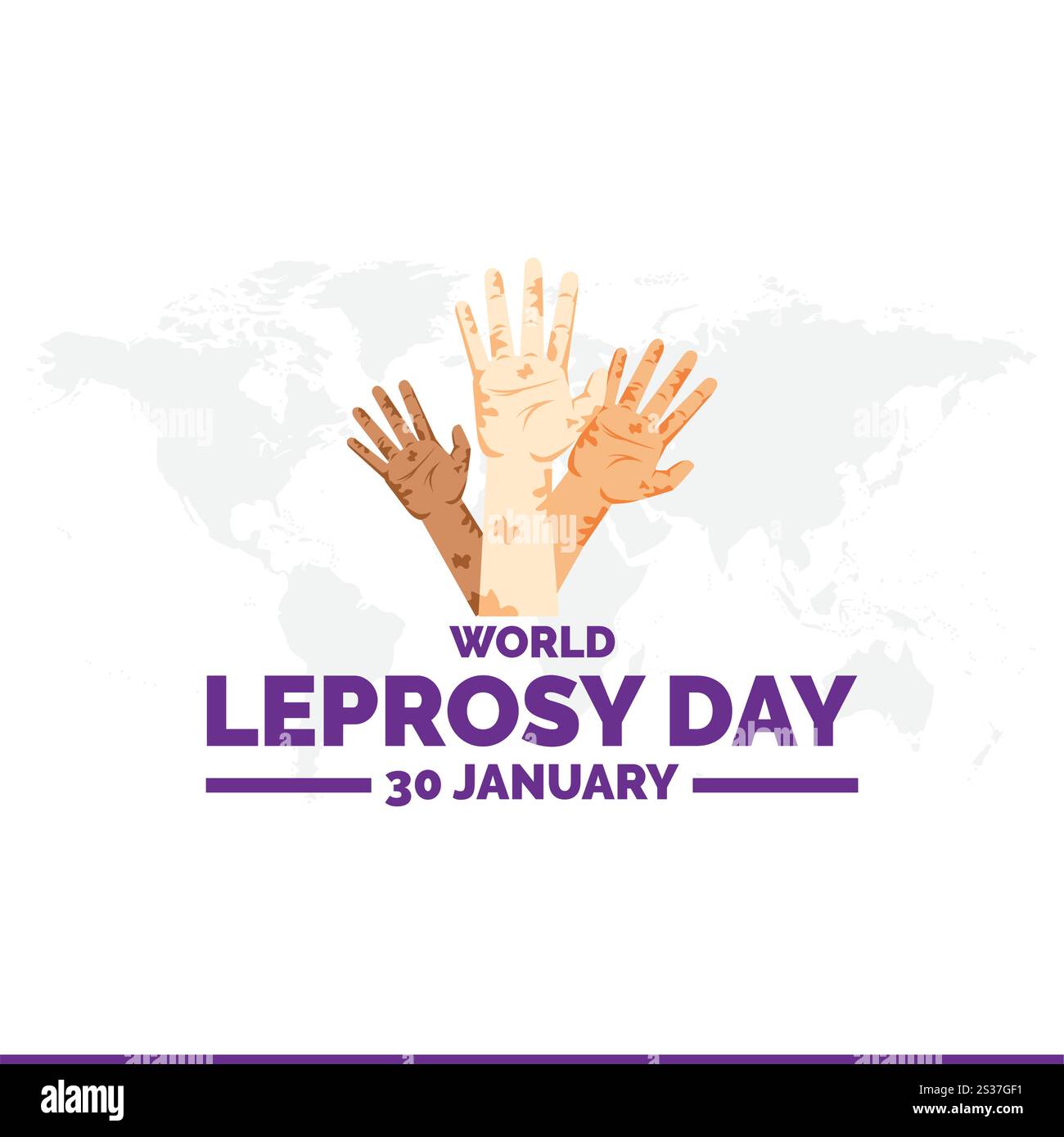 World Leprosy Day. background, banner, card, poster, template. Vector ...