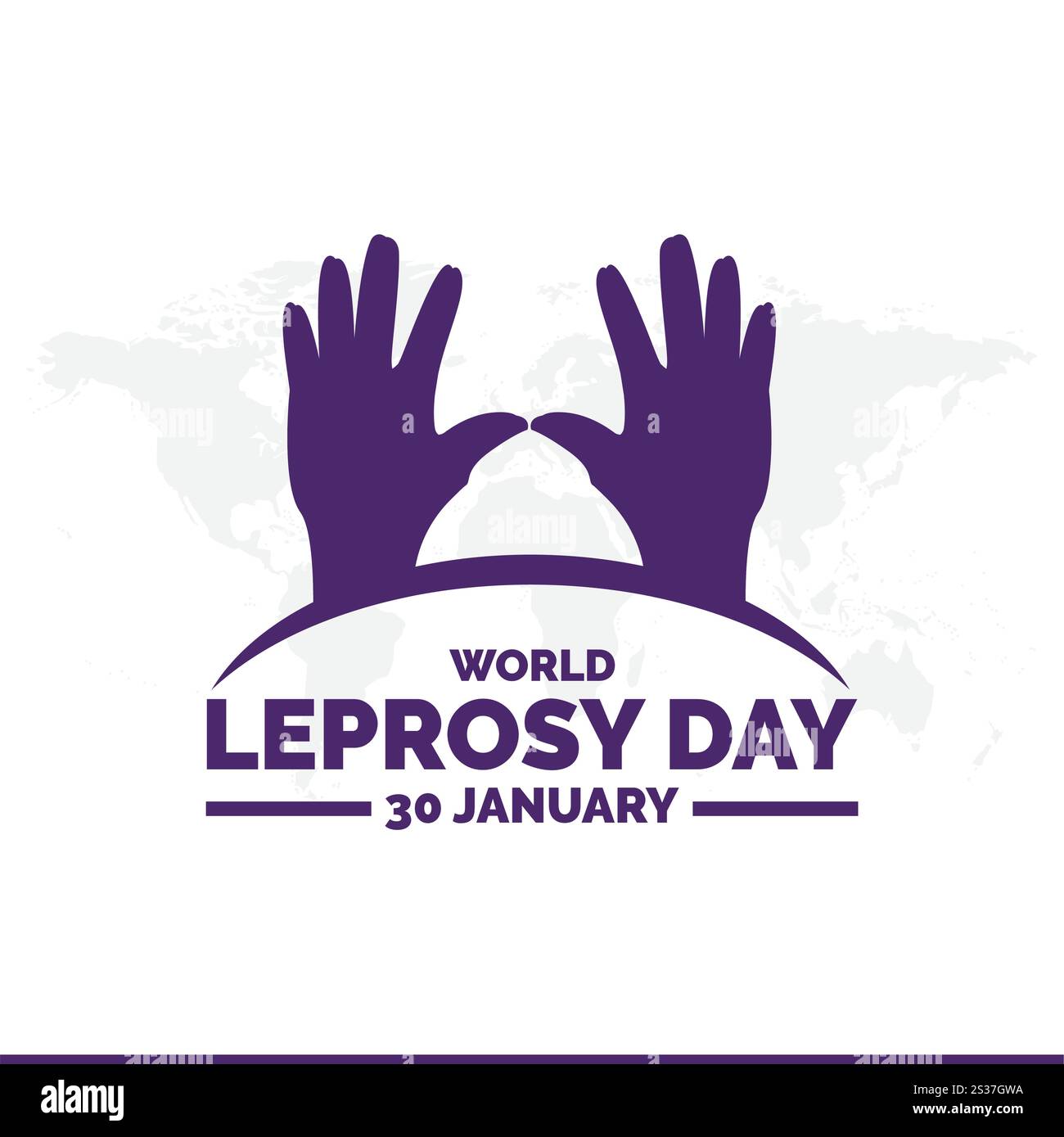 World Leprosy Day. background, banner, card, poster, template. Vector ...