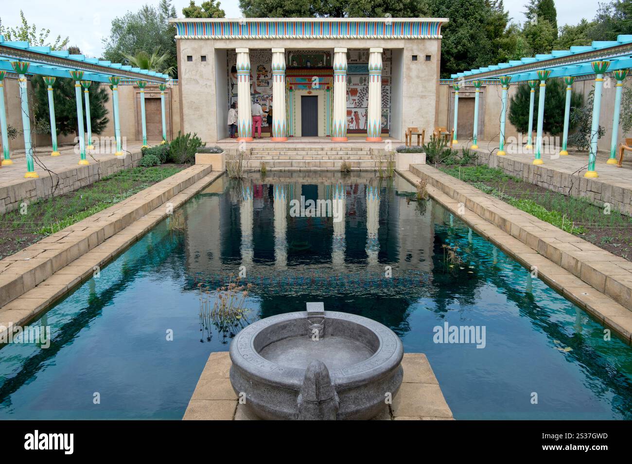 Ancient Egyptian Garden in Hamilton Gardens New Zealand Stock Photo - Alamy