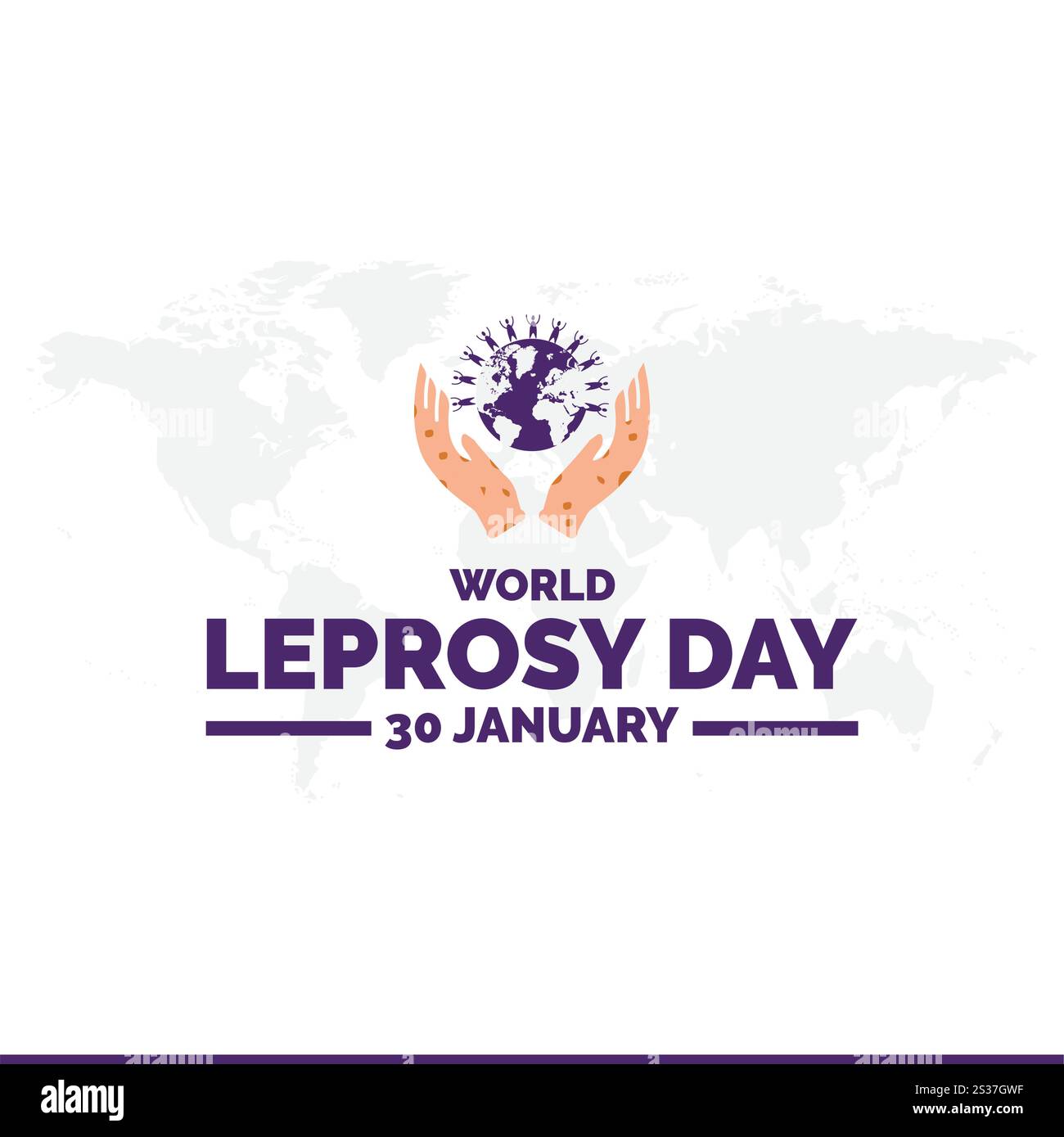 World Leprosy Day. background, banner, card, poster, template. Vector ...