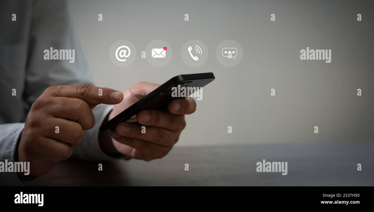 CONTACT US (Customer Support Hotline people CONNECT Stock Photo - Alamy