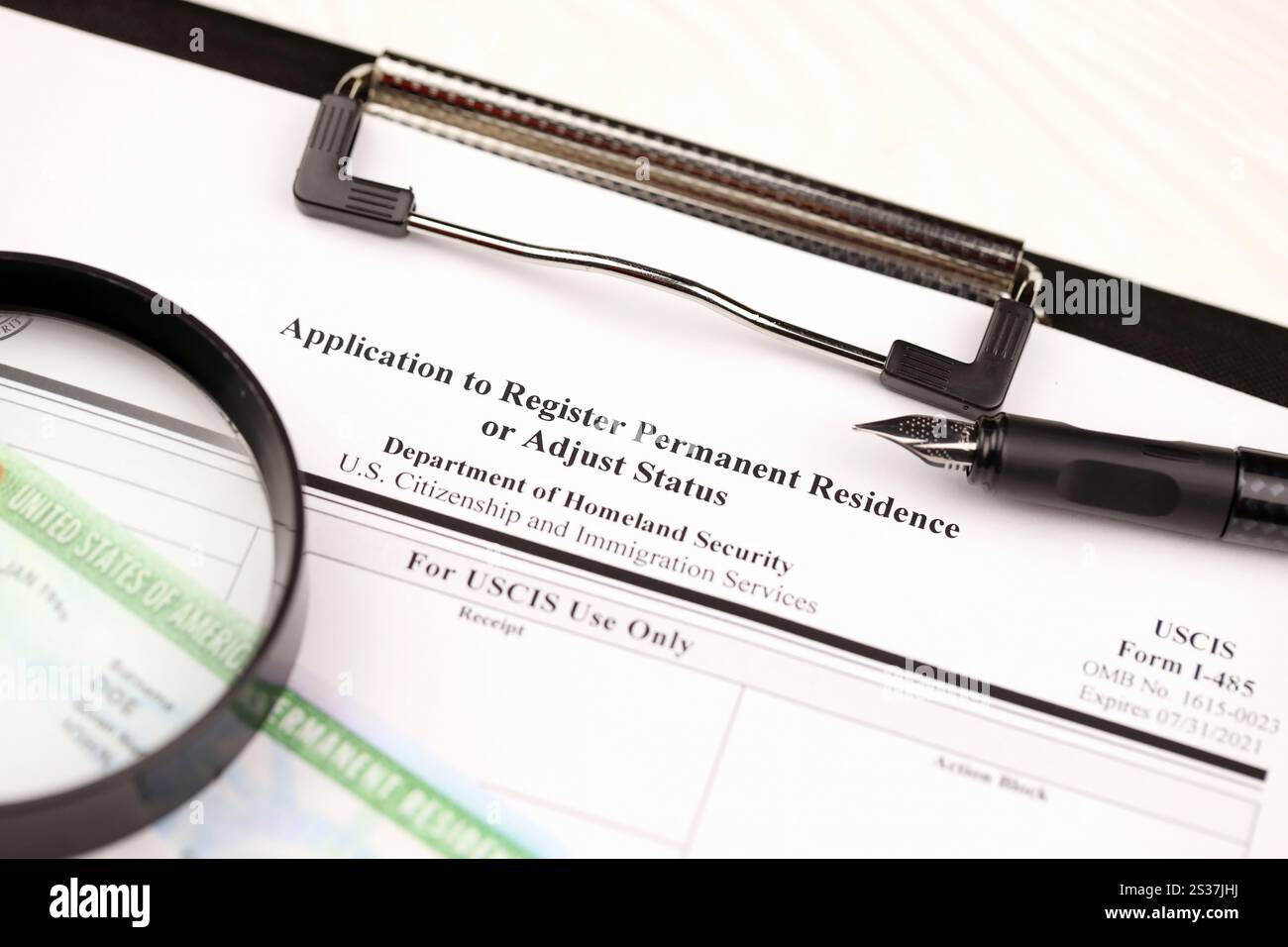 I-485 Application to register permanent residence or adjust status form ...