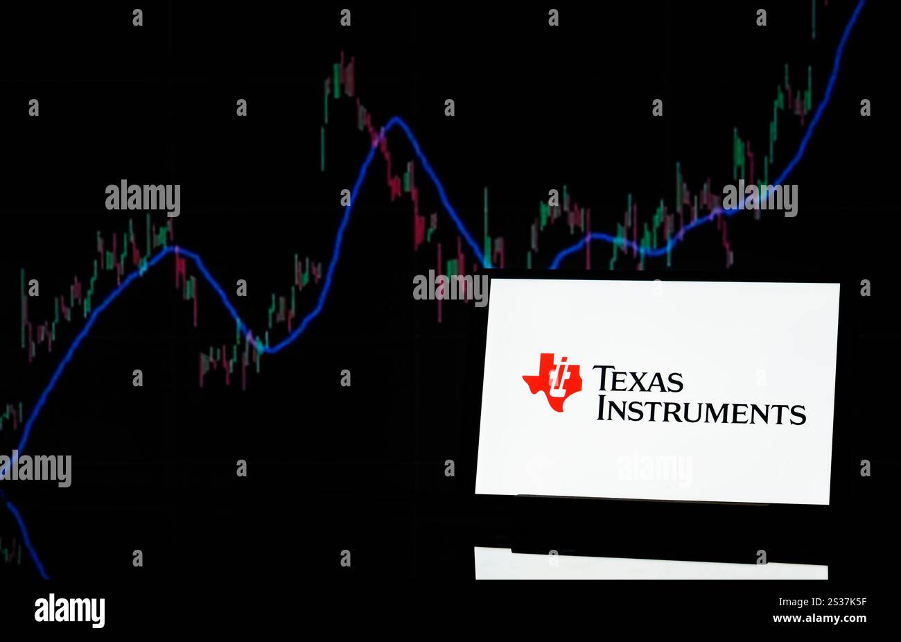 In this photo illustration, Texas Instruments Incorporated logo is seen ...
