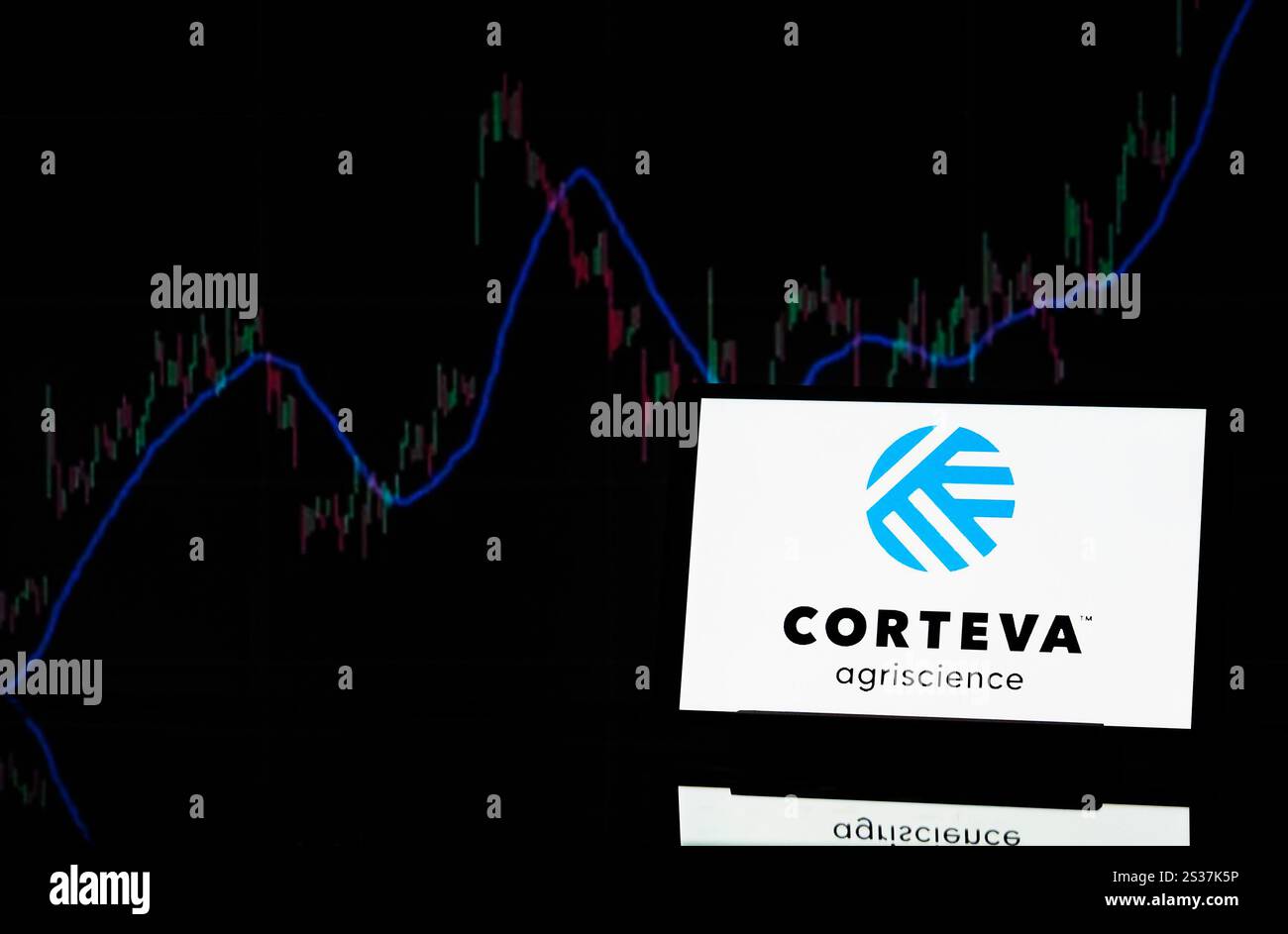 Germany. 09th Jan, 2025. In this photo illustration, Corteva Inc. logo ...