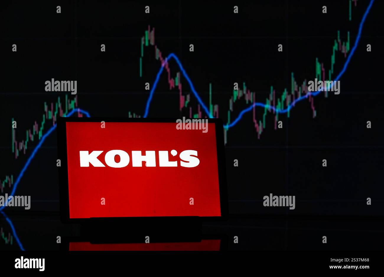 Germany. 09th Jan, 2025. In this photo illustration, Kohl's Corporation ...