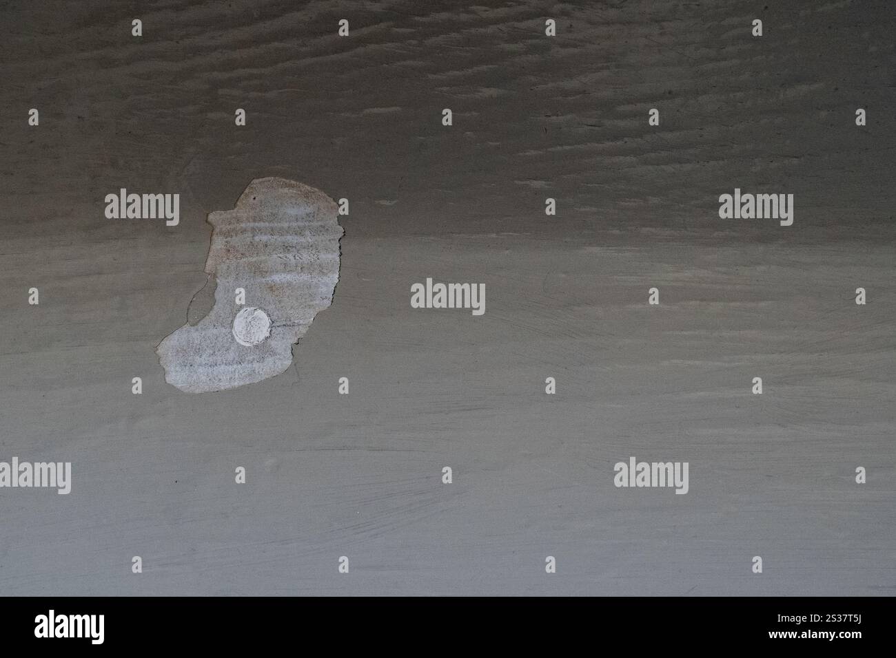 Wood paint peeling off The wall is dirty and has a rough texture Stock ...