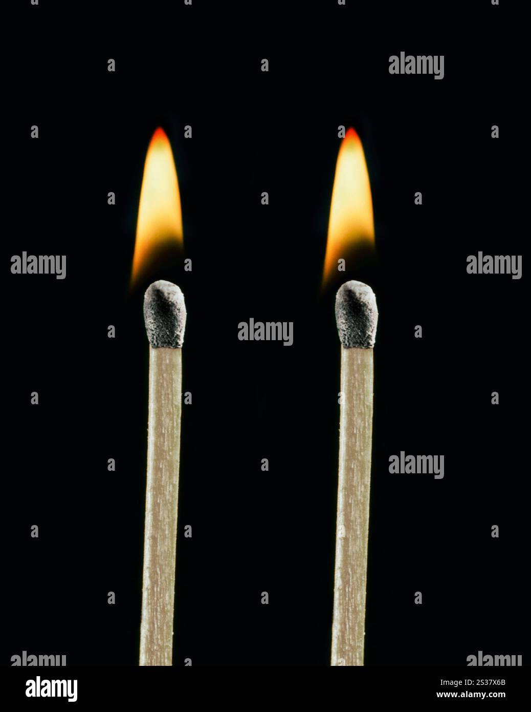 Burning matches on a black background. Burning matches Stock Photo - Alamy