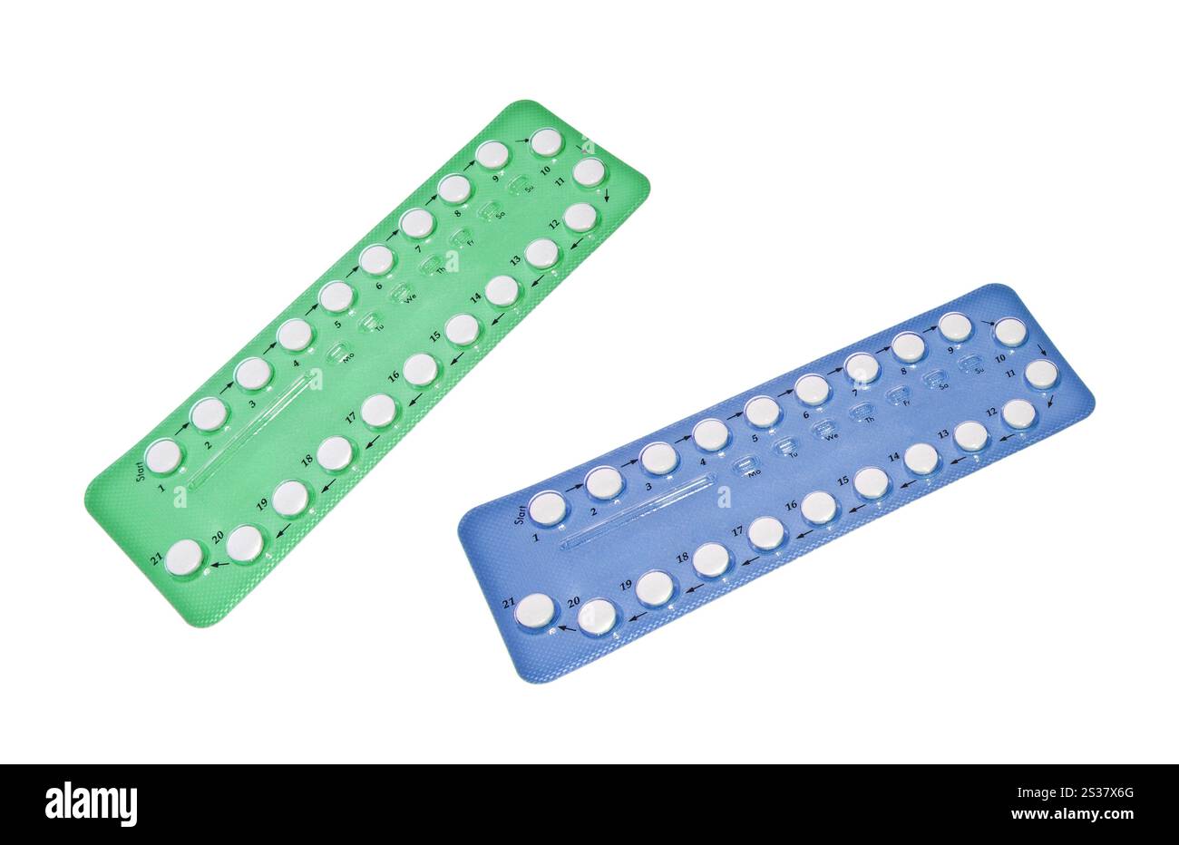 Birth Control Pills isolated on white background. Birth Control Pills ...