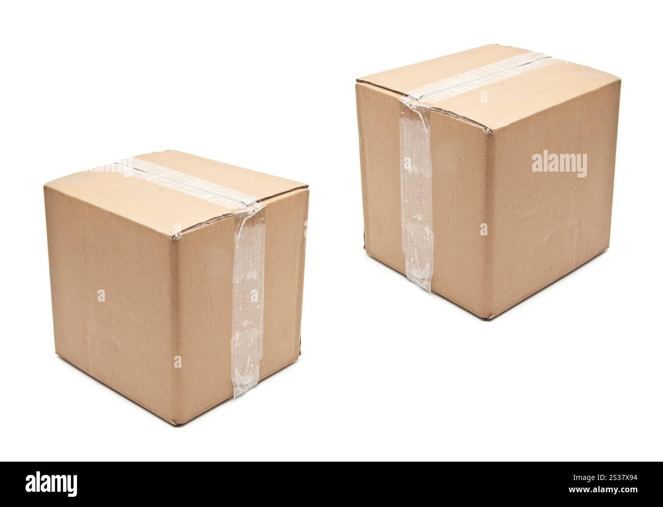 cardboard boxes carton container isolated on white background ...