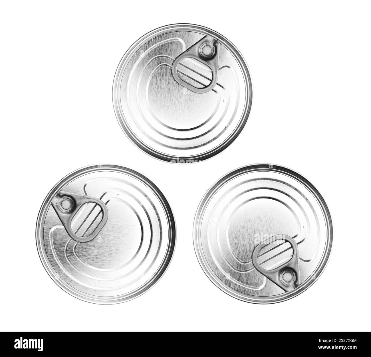 Top of an unopened soda can on a white background. Top of an unopened ...