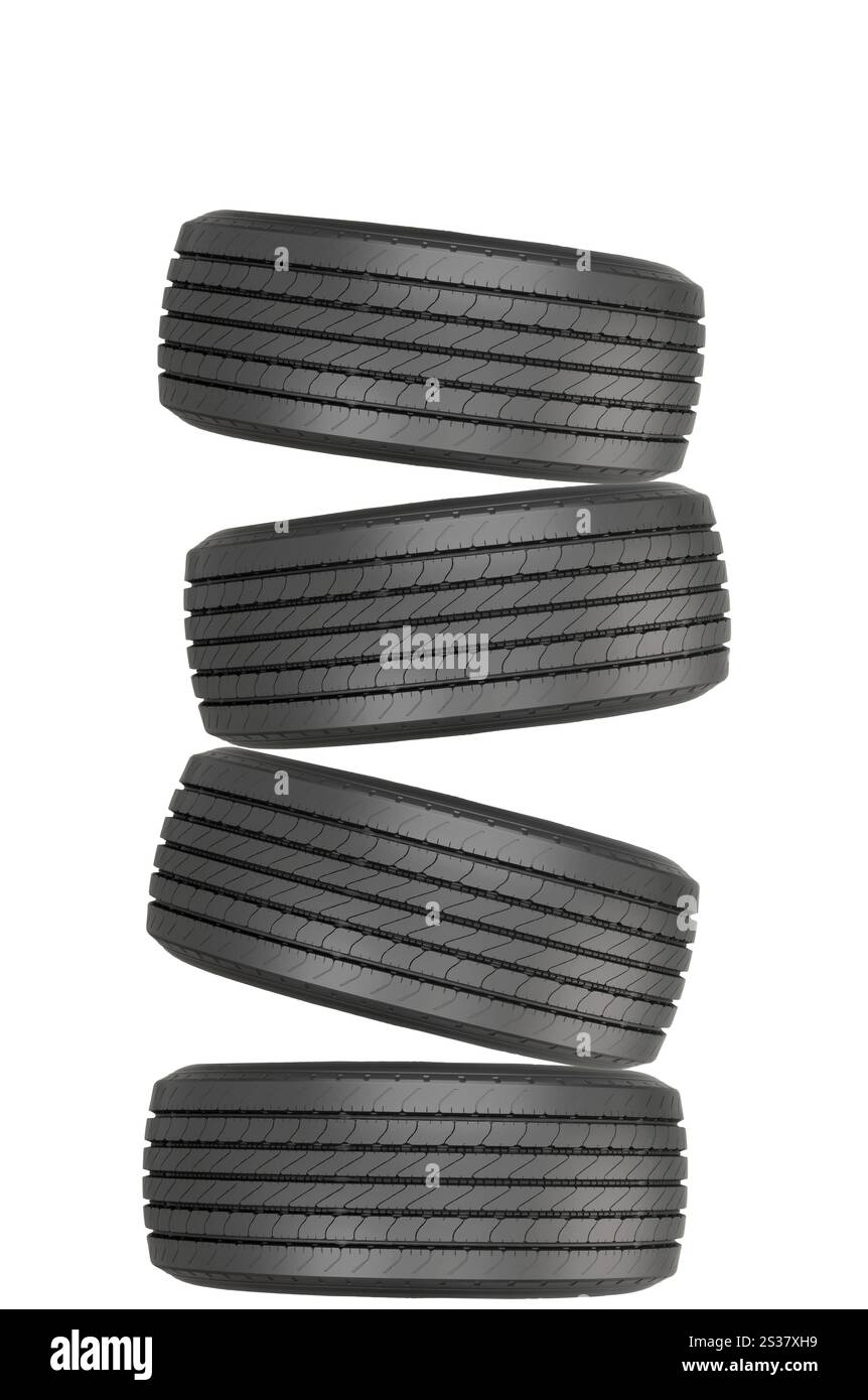 new car tyres isolated on white background. new car tyres Stock Photo ...