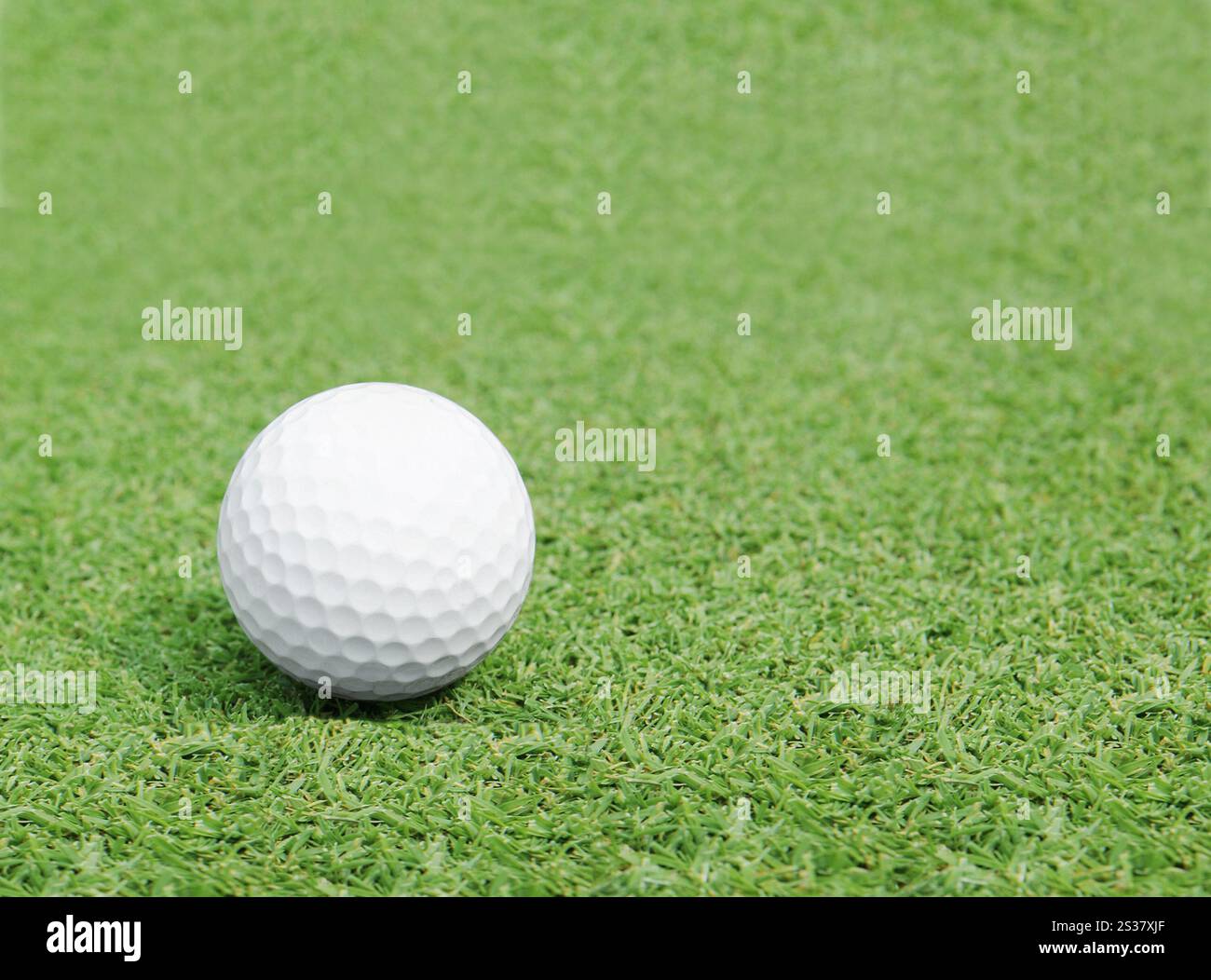 Golf Ball on the Green Grass. Golf Ball Stock Photo - Alamy