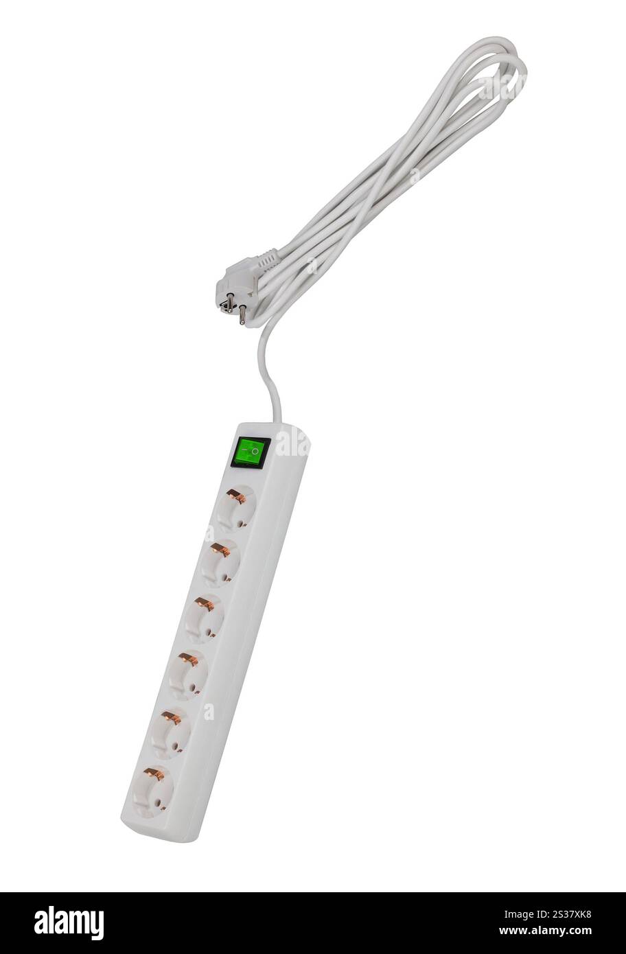outlet power strip isolated on white background. outlet power strip ...