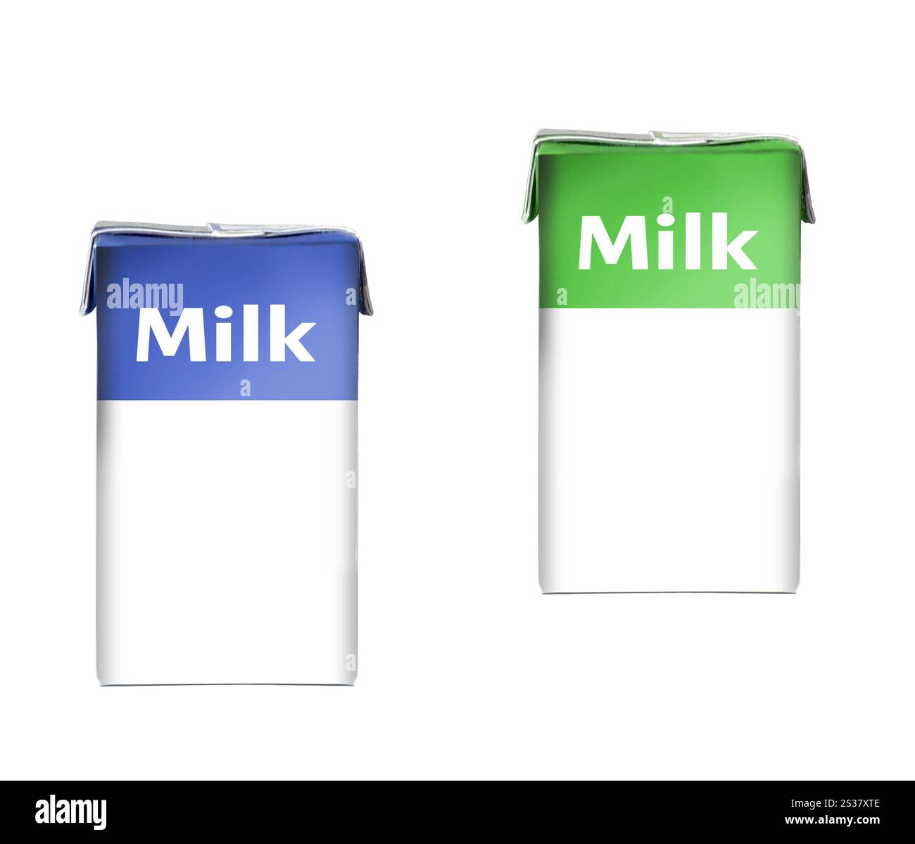 milk packets isolated over white background. milk packets Stock Photo ...