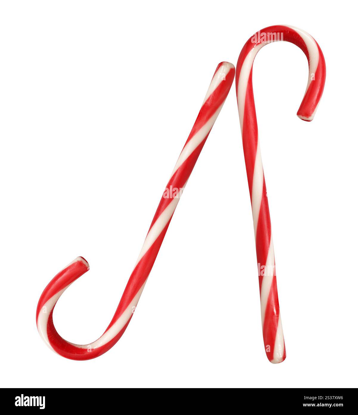 heart from lollipop canes isolated on white. heart from lollipop canes ...