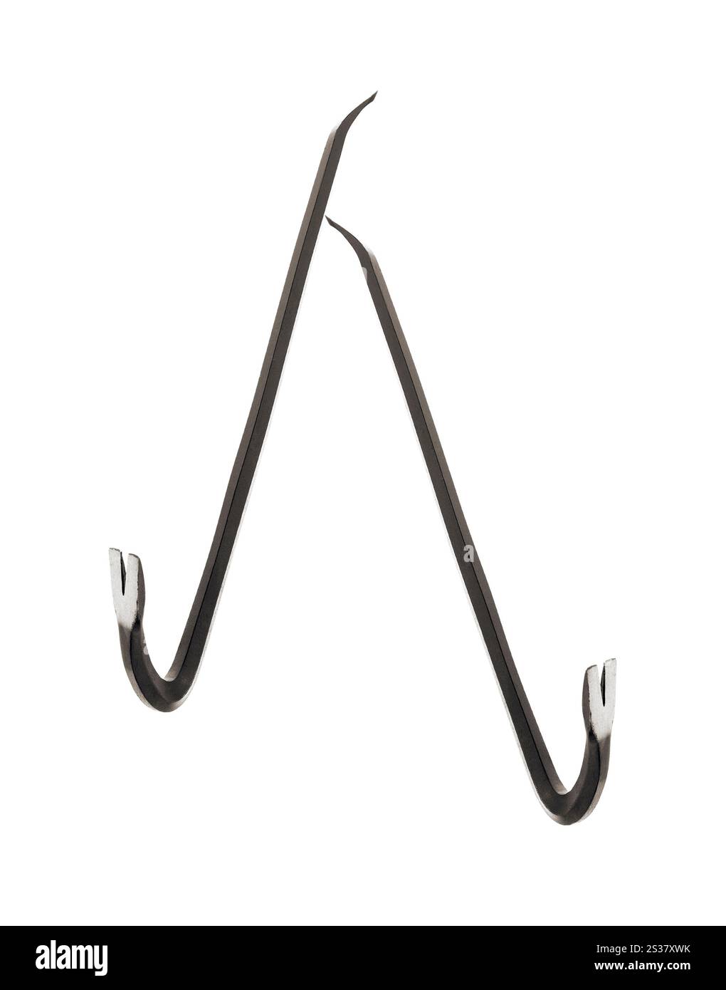 Crowbar isolated on white background. Crowbar isolated Stock Photo - Alamy