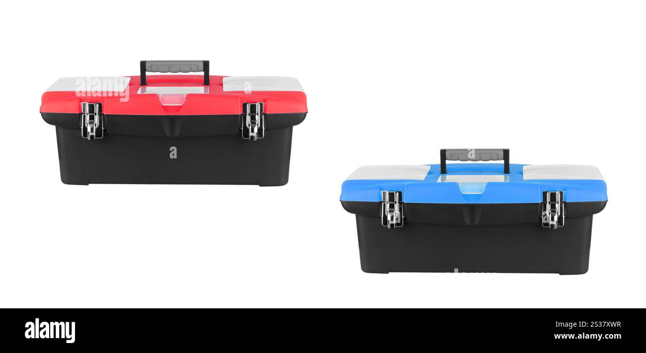 boxes for tools isolated on white. boxes for tools Stock Photo - Alamy