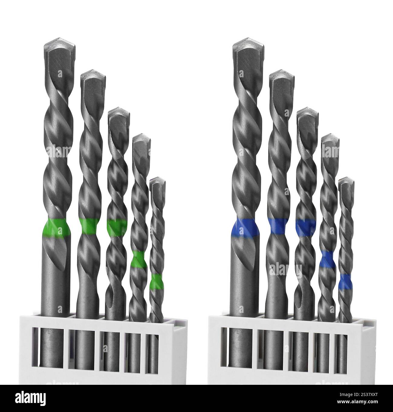 set of wood drill bits isolated in white. set of wood drill bits Stock ...