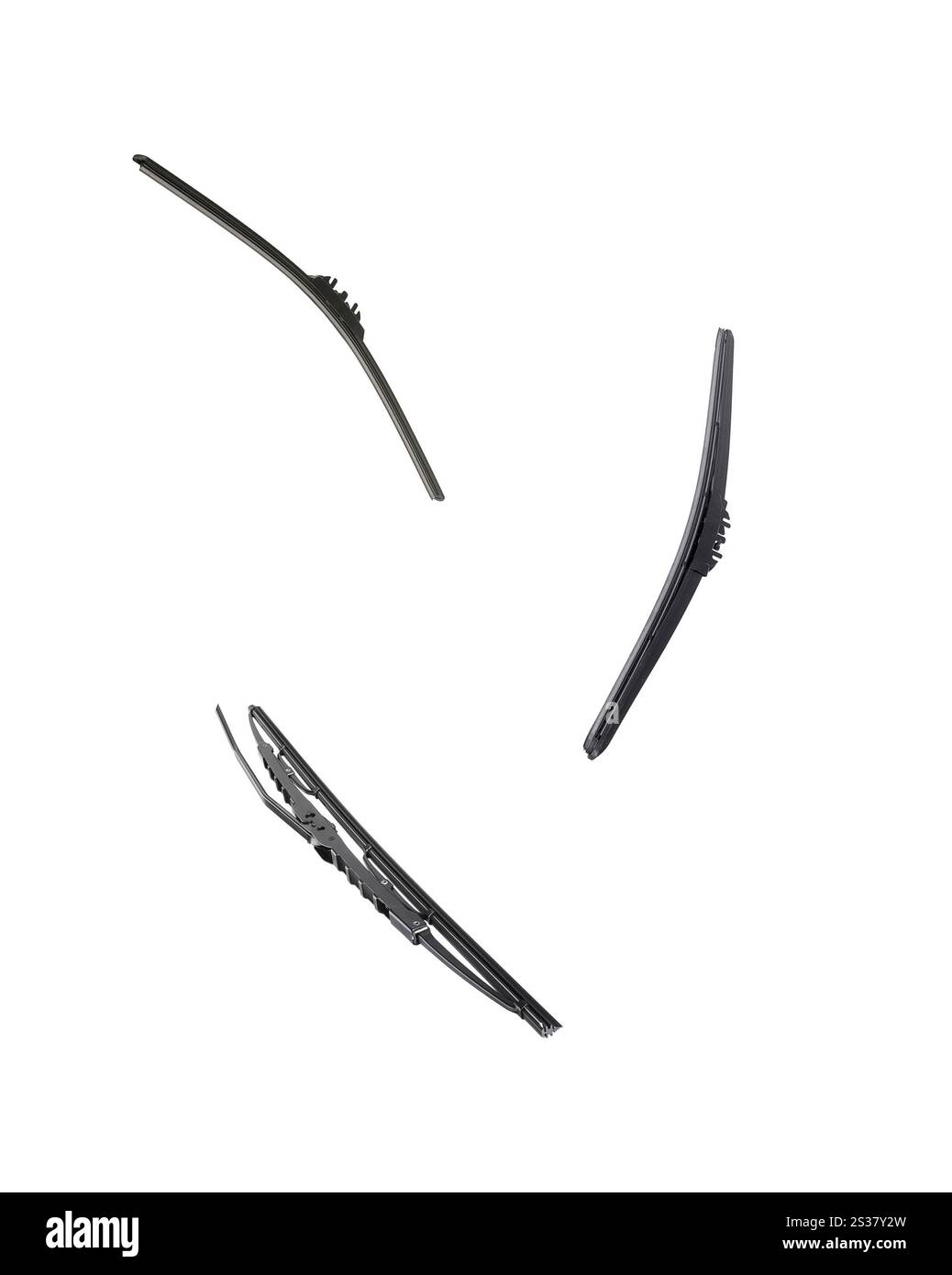 Car windscreen wipers isolated on white background. Car windscreen ...