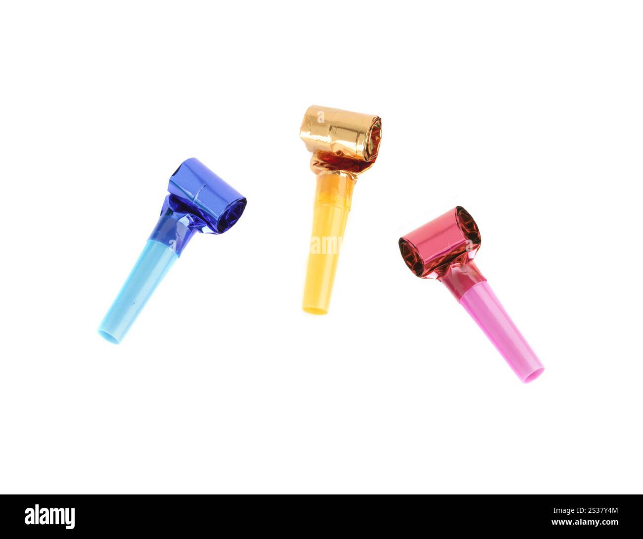 Party blowers isolated on white background. Party blowers Stock Photo ...