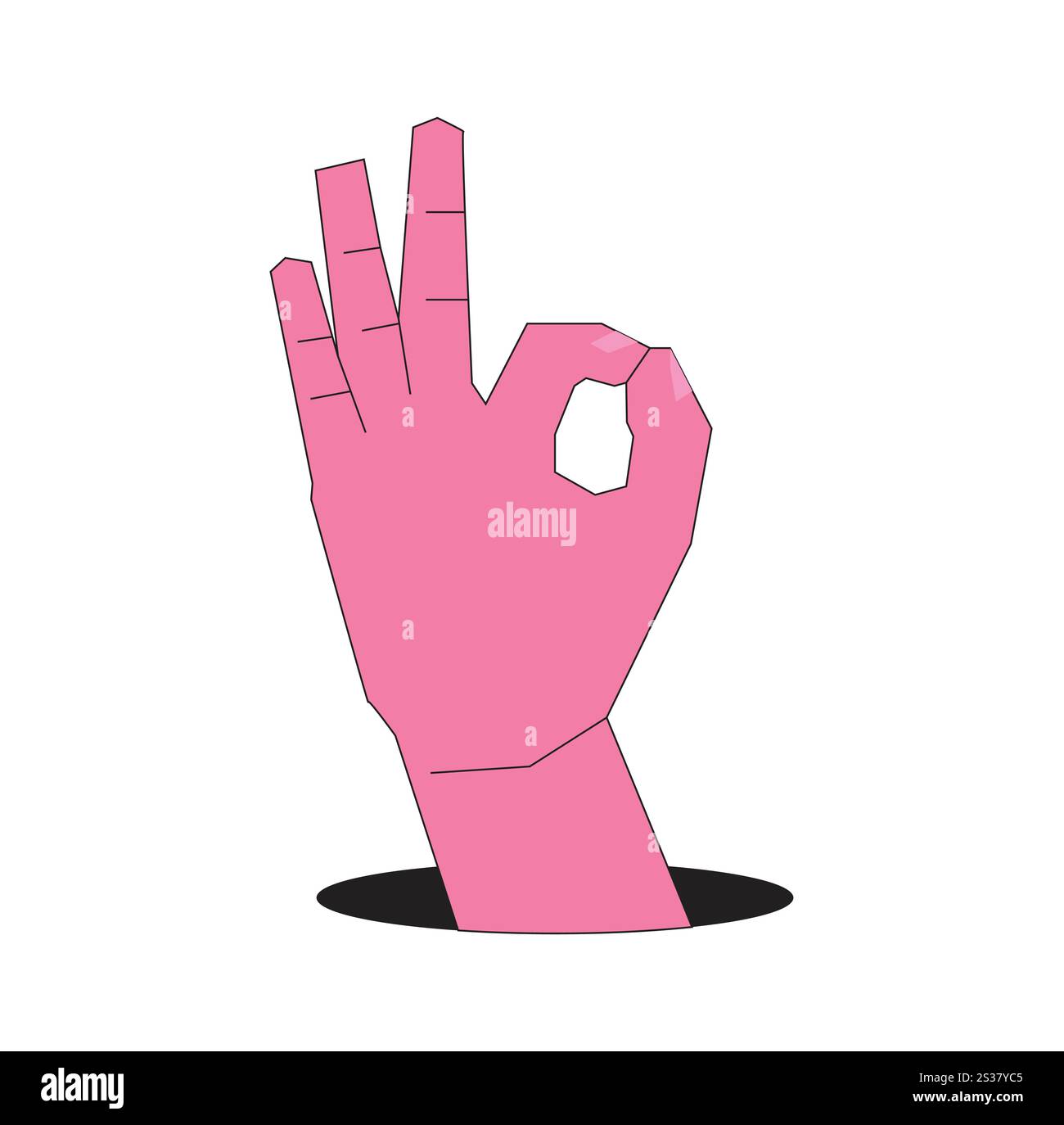 Sign signal comic illustration Stock Vector Images - Alamy