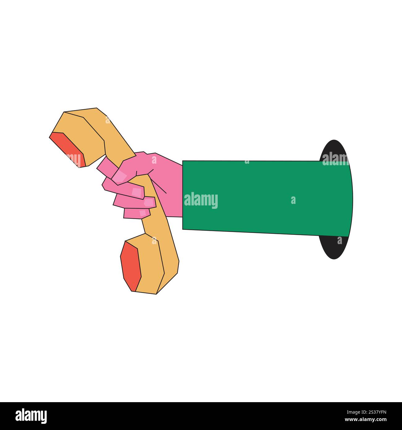 Hand drawing retro style Cut Out Stock Images & Pictures - Alamy