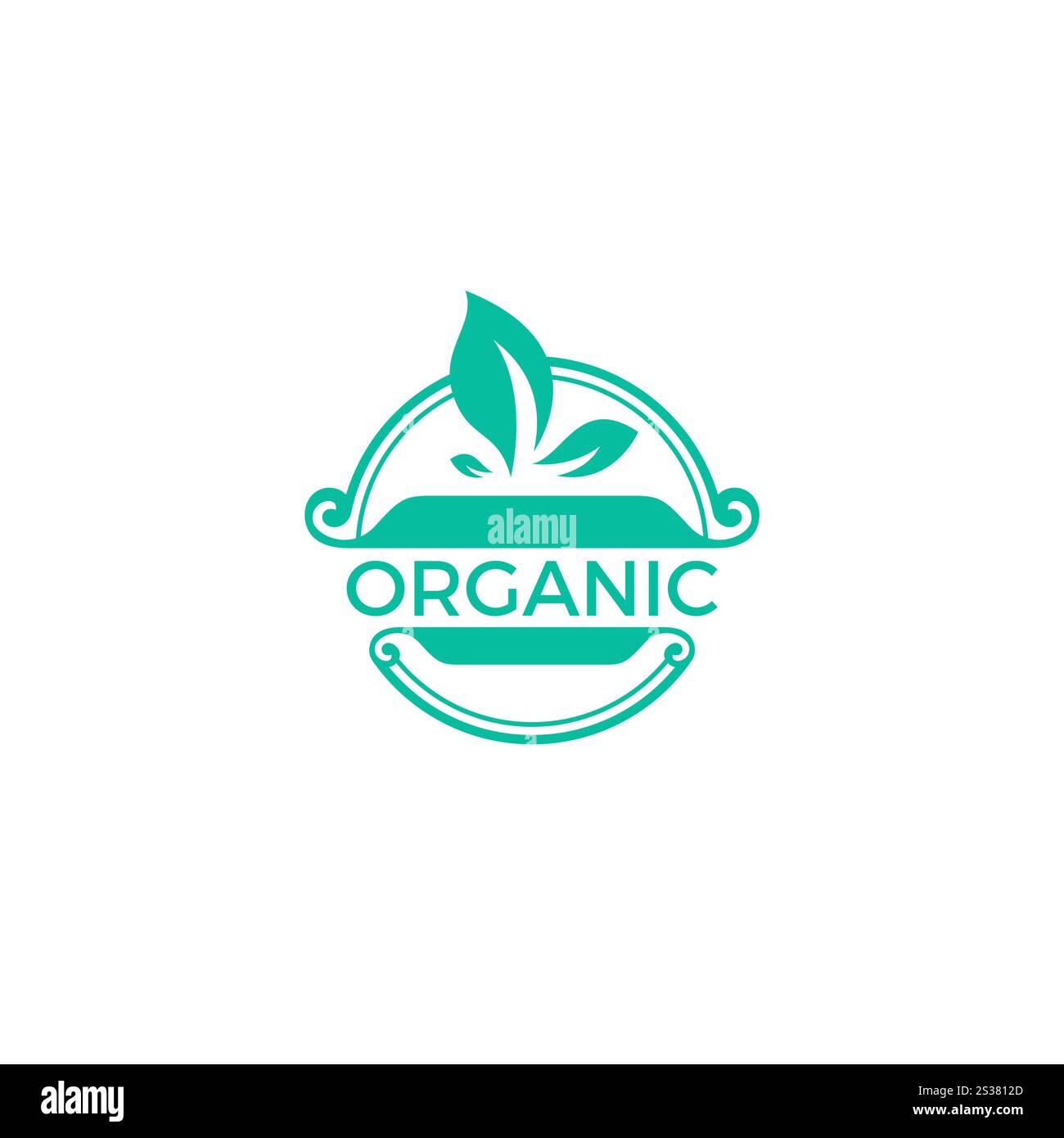 Organic Foods Label Logo Design. Organic Vector Stock Vector Image ...