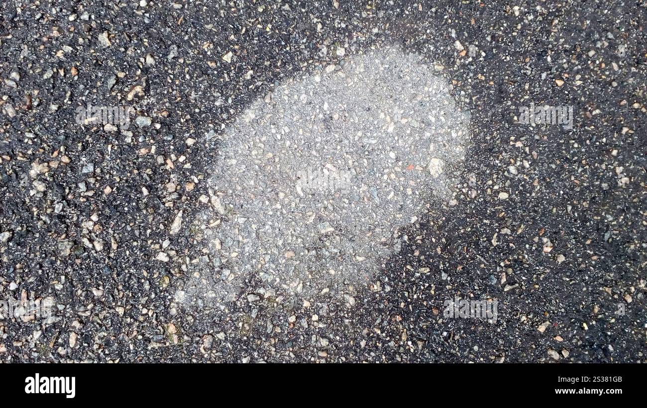 Asphalt texture. Wet with dry part copy space background Stock Photo ...