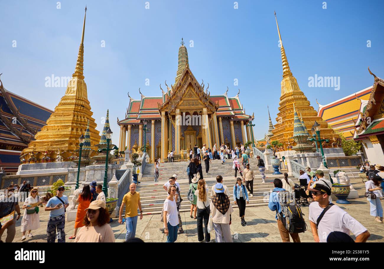 04 January 2025 Bangkok, Prasad Phra Thepidon, the Grand Palace ...