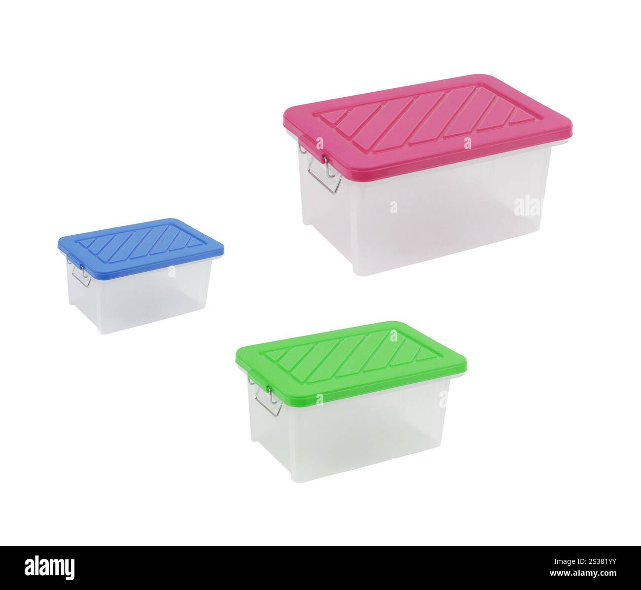 plastic containers isolated on white. plastic containers Stock Photo ...