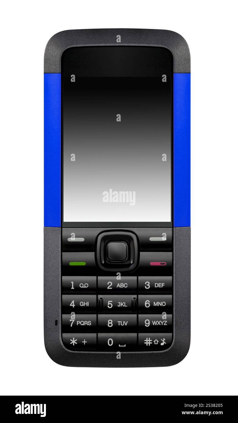 Cellphone front view isolated on white background. Cellphone Stock ...
