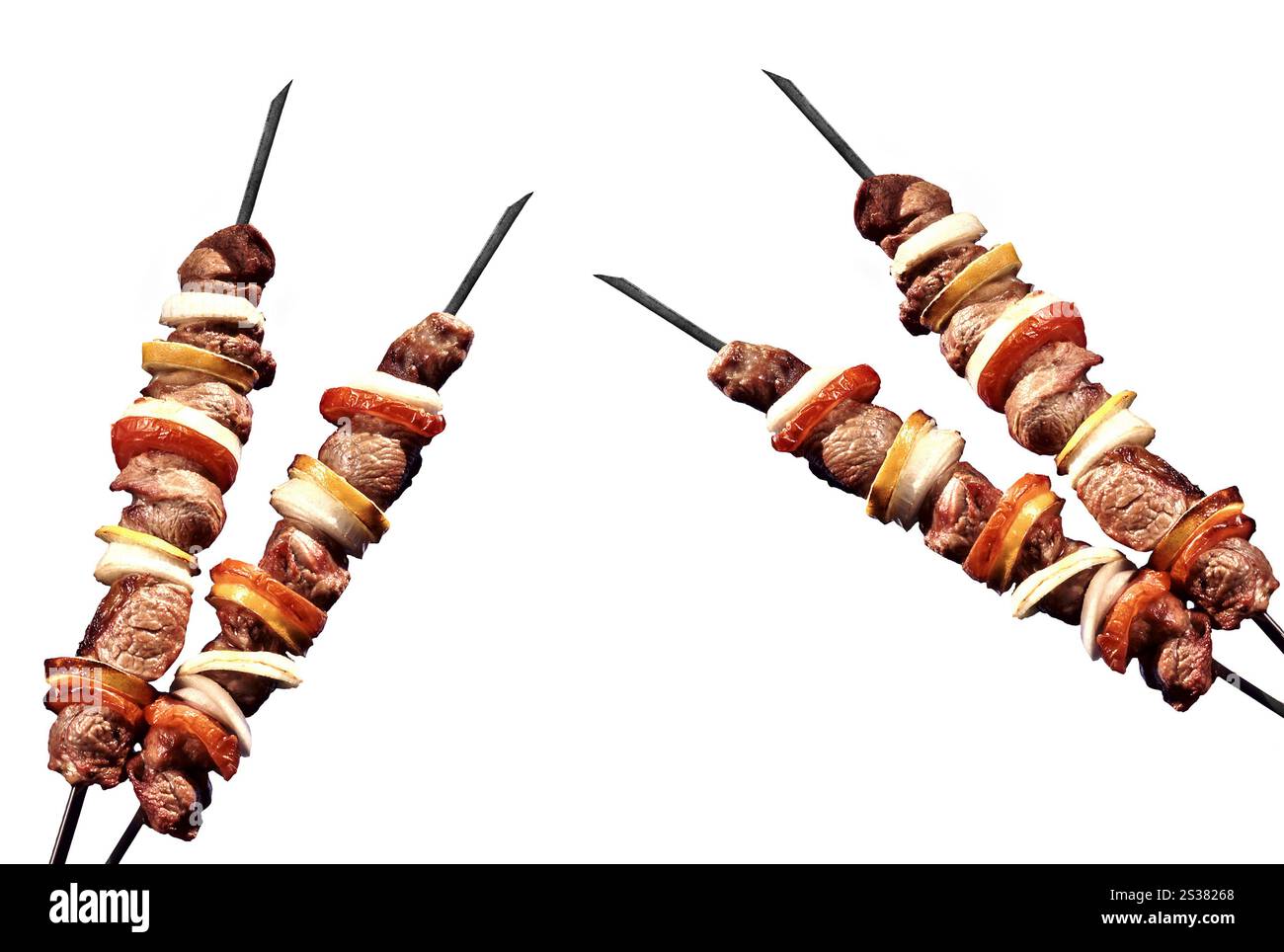 pork shish kebab isolated on white background. pork shish kebab on white Stock Photo - Alamy