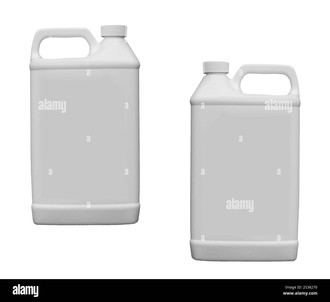 close up of a white containers on white background. white containers ...