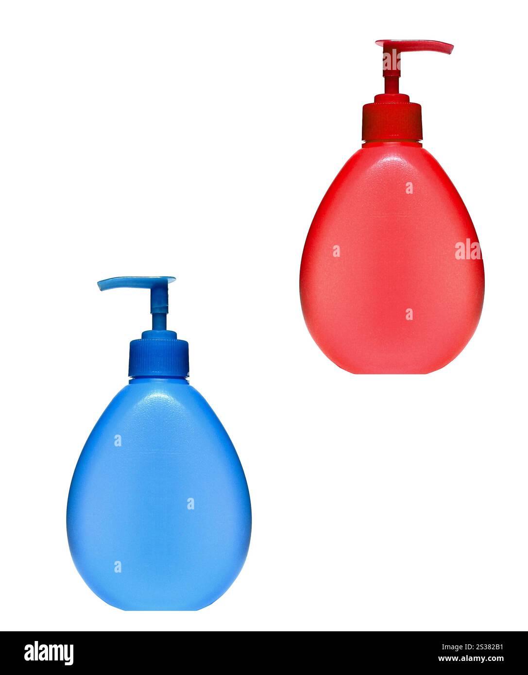 bottles of liquid soap isolated on white background. bottles of liquid ...