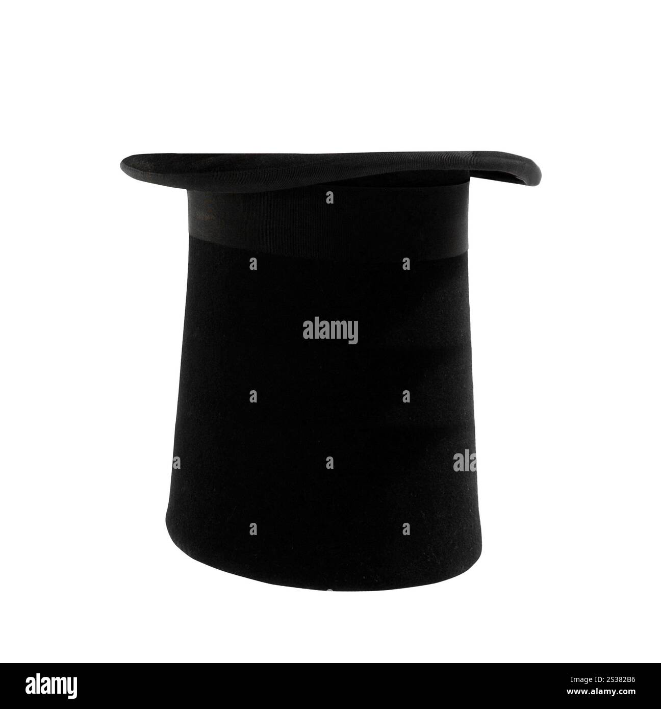 Black magic hat isolated on a white background Stock Photo - Alamy