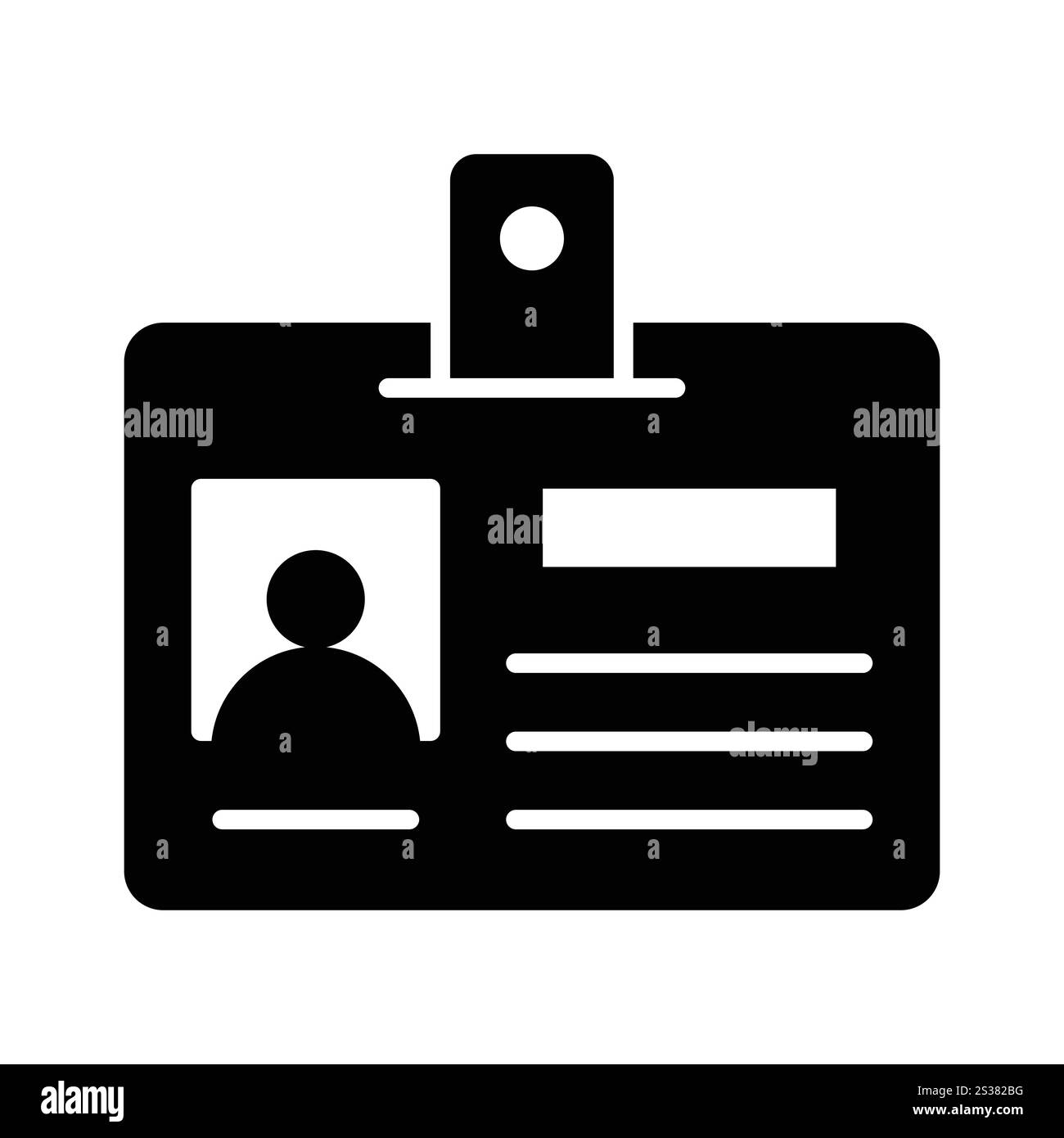 Employee id card vector design, entry pass icon in modern style Stock ...