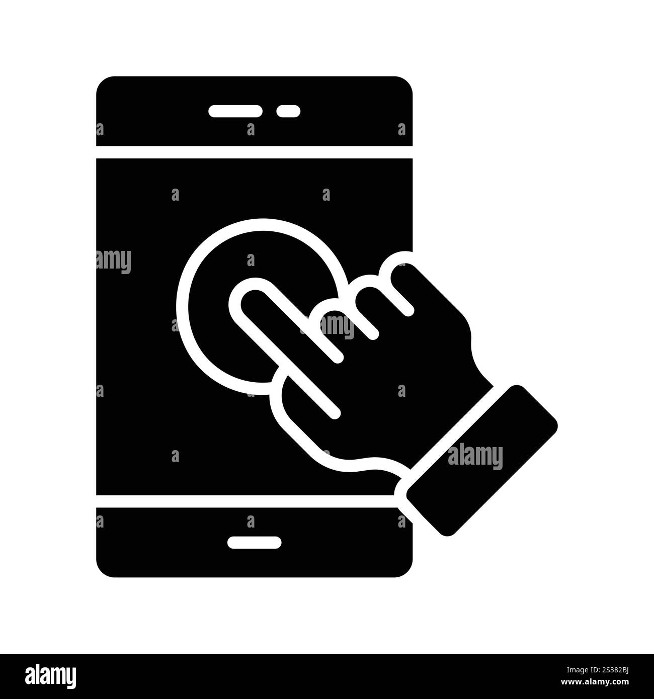 Touch screen gps Stock Vector Images - Alamy