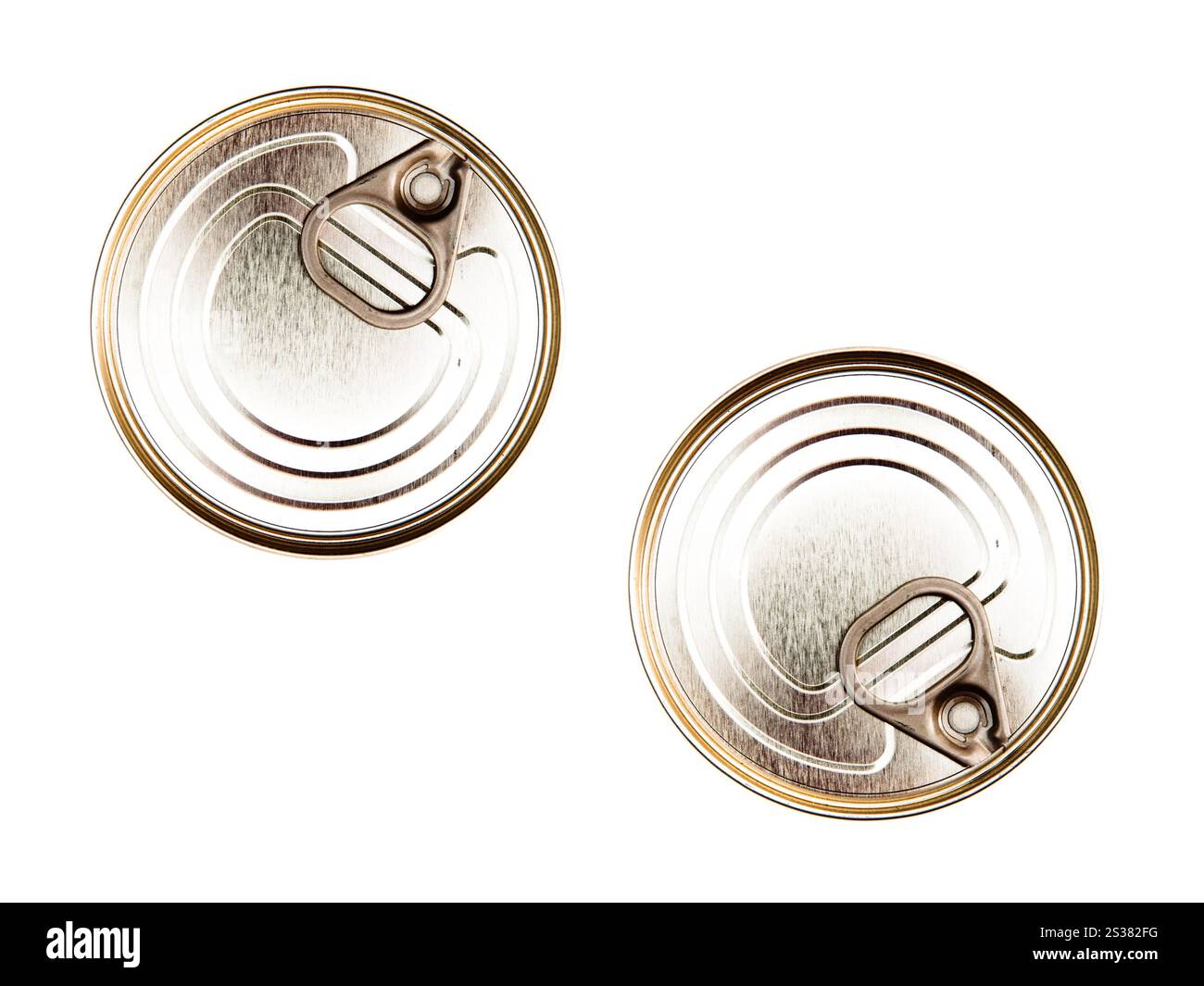 Top of an unopened soda can on a white background. Top of an unopened ...
